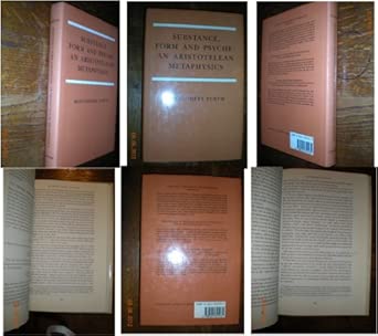 Substance, Form, and Psyche: An Aristotelean Metaphysics: Furth ...