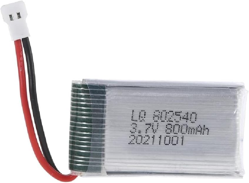 Amazon.com: AOOOWER 3.7V 800mAh Lipo Battery 802540 for SYMA X5C X5C-1 ...