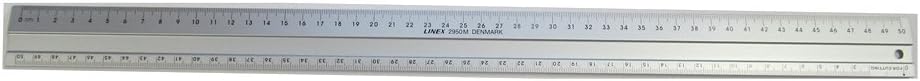 Linex Hobby Cutting Ruler Anti-slip Light Aluminium 1 Bevelled Side 1 ...