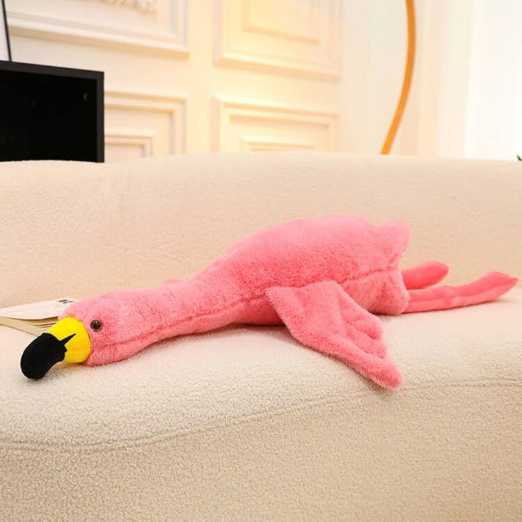 Amazon.com: XQEYNT 35" Flamingo Stuffed Animal,Flamingo Plush Pillow ...