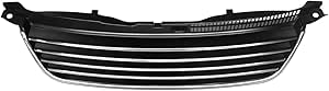 Amazon.com: OriginalEuro Badgeless Debadged Sport Front Grill w/Chrome ...