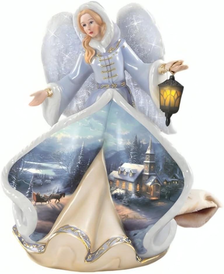 Amazon.com: The Bradford Exchange Winter Angels of Light Collection ...