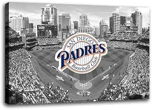 Amazon.com: Generic San Diego City Sports Padres Baseball Poster Canvas ...