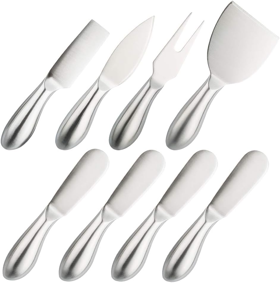 Amazon.com: 8 Pieces Cheese Tool Set, findTop Stainless Steel Cheese ...