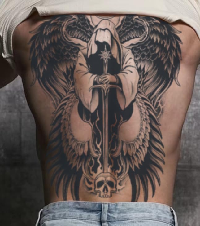 Whole Back Tattoos Full Back Piece Custom Design Angel Ink Bali