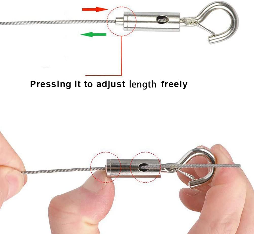 3 Pack 2m Picture Hanging Wire, Heavy Duty Mirror Wire Adjustable ...