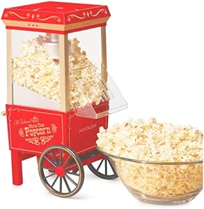 Amazon.com: new Retro Popcorn Maker Machine Old Fashioned Hot Air Pop ...