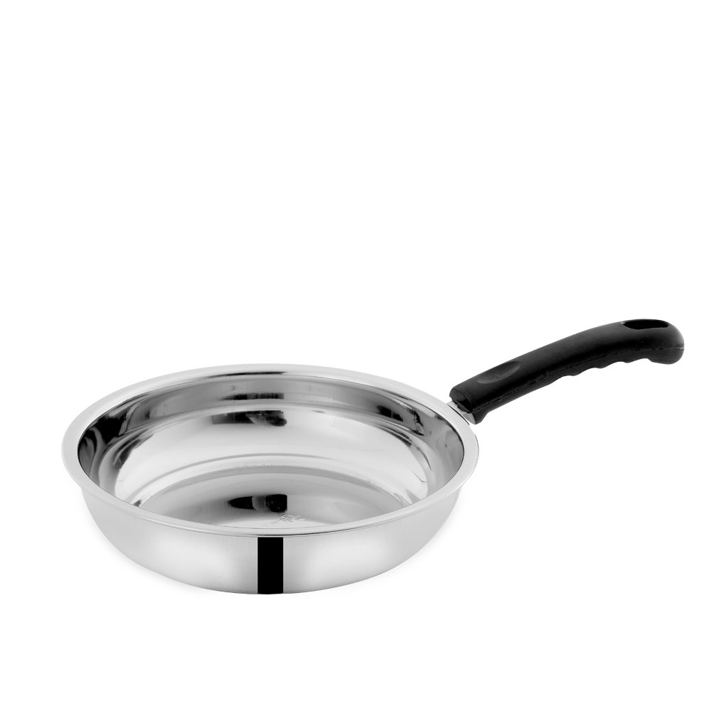 Buy Pigeon Blaze Stainless Steel Fry Pan, 1.1 Litres/21.6cm, Silver ...