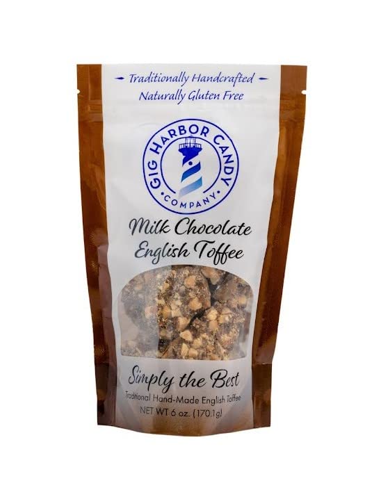 Amazon.com : Gig Harbor Candy Company, Milk Chocolate English Toffee 6 ...
