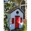Amazon.com : Beach Cottage Birdhouse is a Wood Birdhouse in Pure White ...