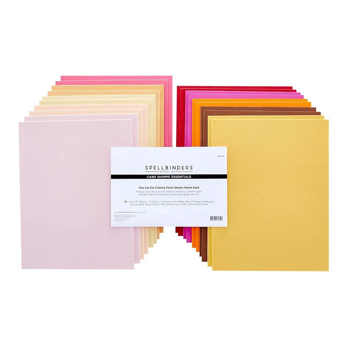 Amazon.com: Spellbinders Pop-Up Die Cutting Foam Sheets Warm Pack Cardstock