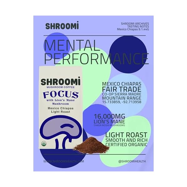 Shroomi Premium Ground Mushroom Coffee | Mental Performance Gourmet ...