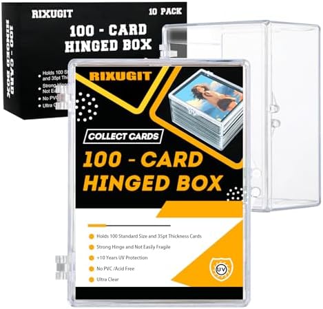 Amazon.com: MyGift 5 Compartment Trading Cards Storage Box - Premium ...