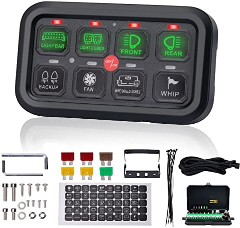 Amazon.com: Auxbeam Switch Panel 6 Gang Switch Panel BC60 Universal ...