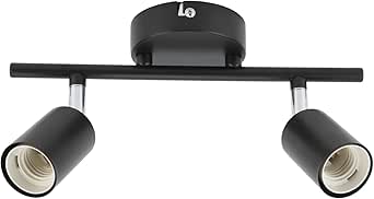 Ceiling Track Light Holder, 2 Heads Hanging Directional Spotlight ...