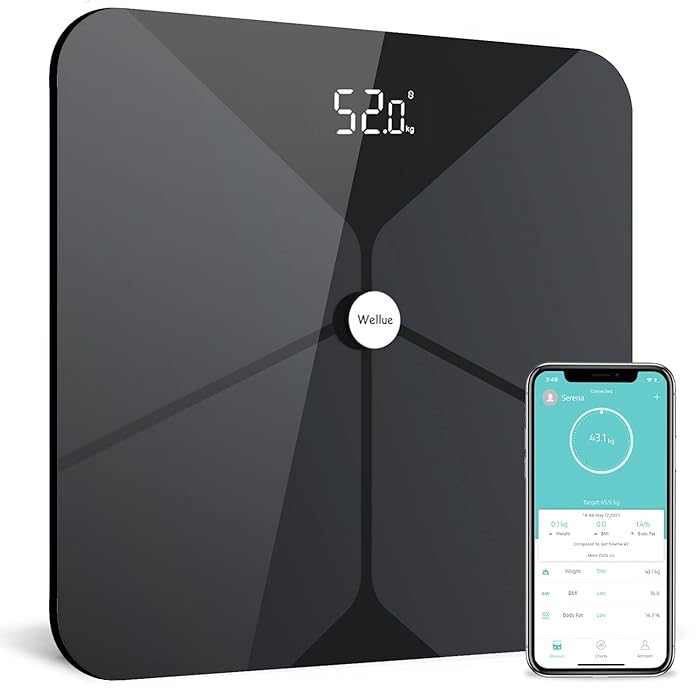 Buy Bluetooth Body Fat Scale Lescale Lite,Digital Bathroom Scales Bmi ...