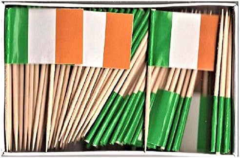 Amazon.com | 1 Box of Assorted Miniature World Toothpick Flags, 100 ...