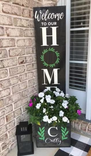 Amazon.com: Home Personalized Planter Box (white, Wood) : Handmade Products