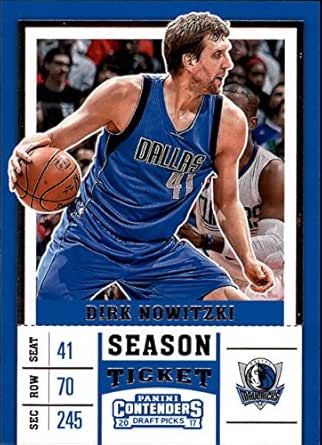 Amazon.com: 2017-18 Panini Contenders Draft Picks #15A Dirk Nowitzki ...