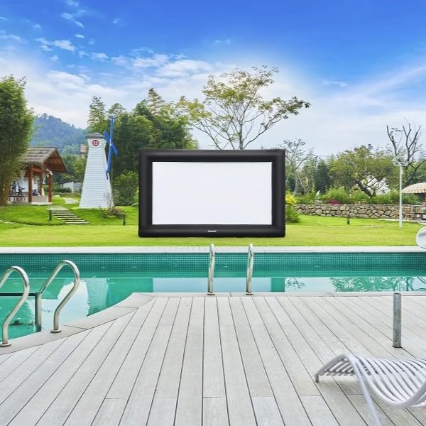 Snapklik.com : 20FT Inflatable Projector Screen Outdoor Movie Screen