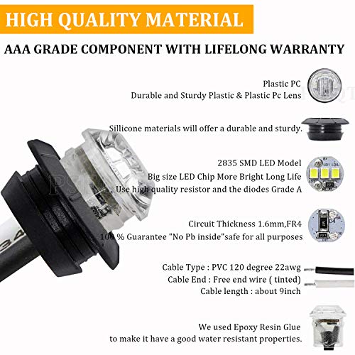 Snapklik.com : PSEQT 3 LED Round Boat Interior Deck Transom Courtesy ...