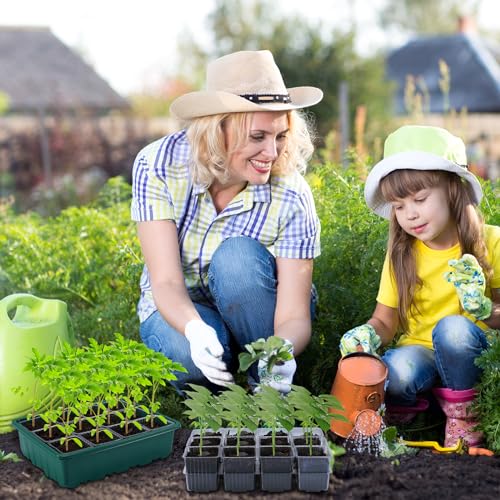 Seedfactor 7 Packs Seed Starter Tray, 84 Separate Cells Seedling ...