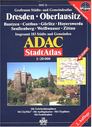 Amazon.com: ADAC Stadtatlas Großraum Dresden- Oberlausitz 1:20 000: ...