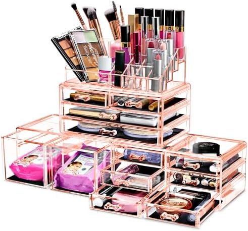 Amazon.com: Sorbus Large Makeup Organizer - Stackable Jewelry & Makeup ...