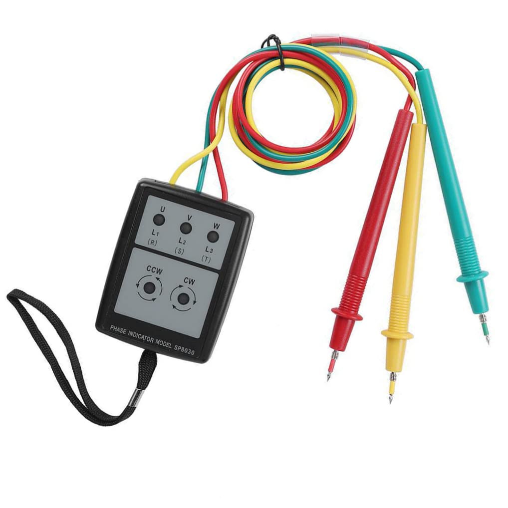 Buy 3 Phase Indicator Sequence Tester Rotation Meter SP8030 200-480V ...