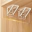 Shelf Support Pegs, 12Pcs 7x5 cm, Adhesive L-Shaped Support Triangle ...
