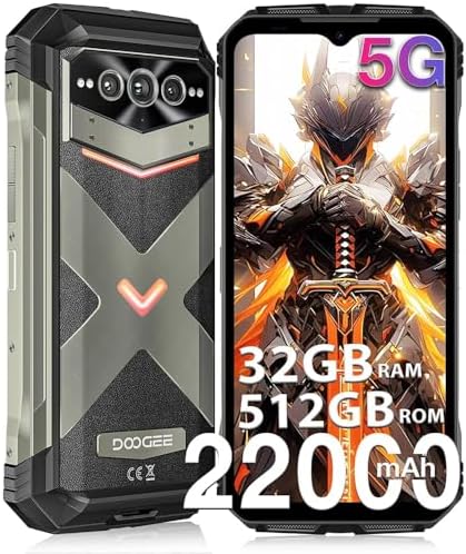 Amazon.com: DOOGEE V40 Pro Rugged Phone 5G - 36GB RAM+512GB ROM Android ...