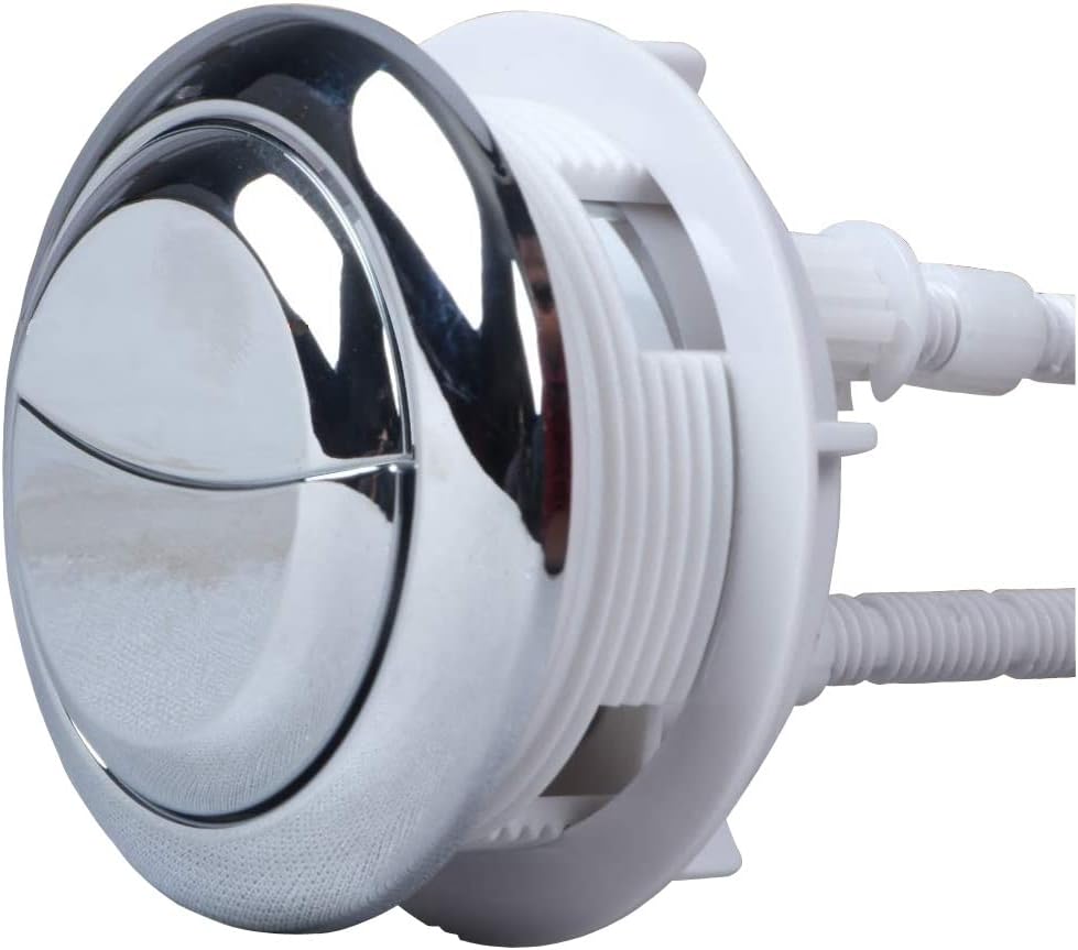 Quroly Toilet Dual Push Flush Round Head Button Tank Flushing 38 MM ...