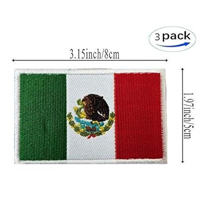 Buy 3Pack Mexico Flag Patch Mexican Flags Patchs, Mexico Tactical Flag Embroidery Patch with ...