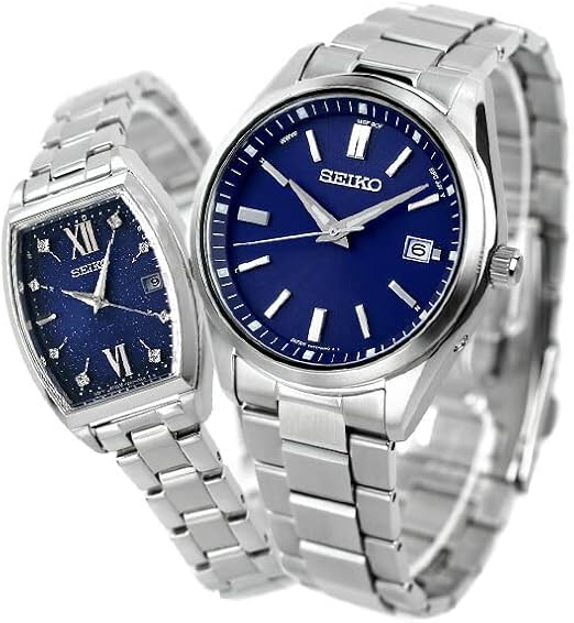 Amazon.co.jp: [セイコー] SEIKO 腕時計 ペアウォッチ セレクション 電波ソーラー 夫婦 カップル 記念日 SBTM321 ...