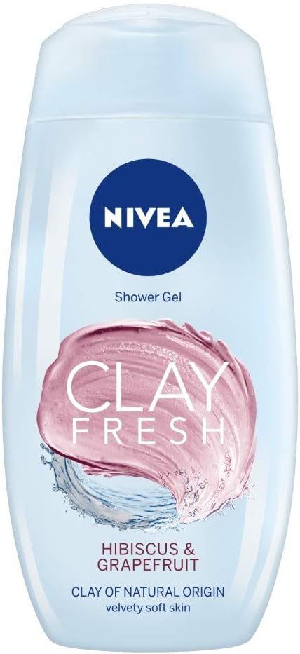 NIVEA Clay Fresh Hibiscus & Grapefruit Shower Gel, 250 ml : Amazon.co ...