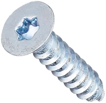 Steel Sheet Metal Screw, Zinc Plated, 82 degrees Flat Head, Star Drive ...