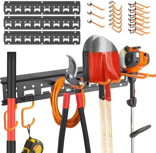 Amazon.com: WellMade 64'' Adjustable Garden Tool Organizer, Garage ...