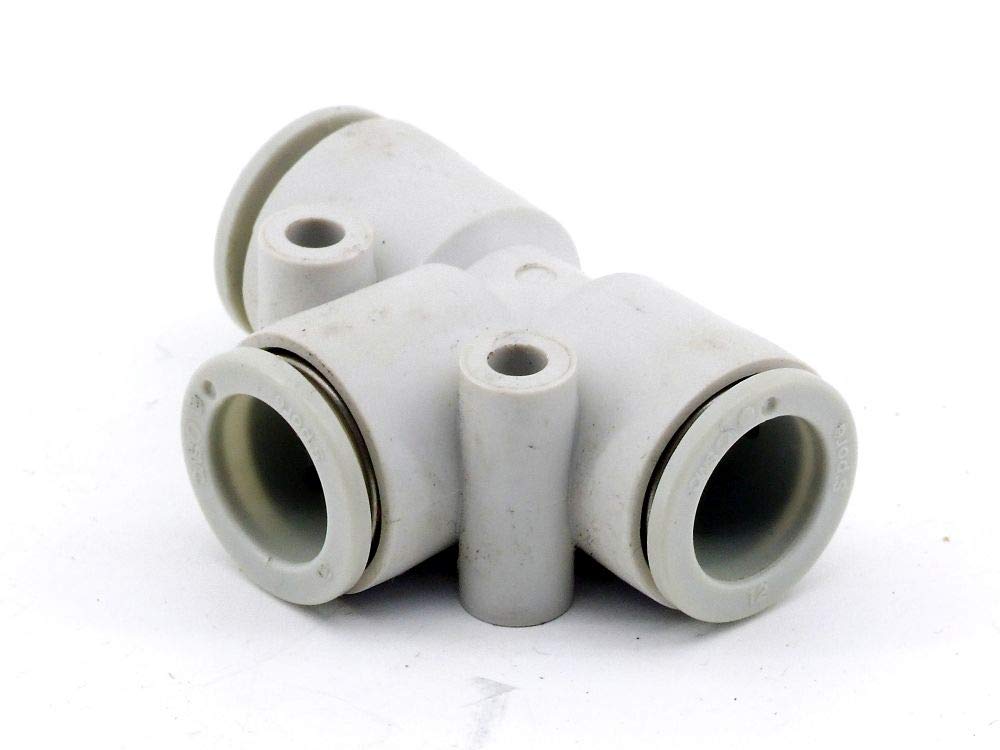 SMC KQ2T12-00A PBT Push-to-Connect Tube Fitting, Union Tee, 12 mm Tube ...