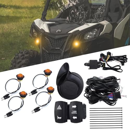 Amazon.com: KEMIMOTO UTV Turn Signal Kit with Horn, Pre-Wired, Plug and ...