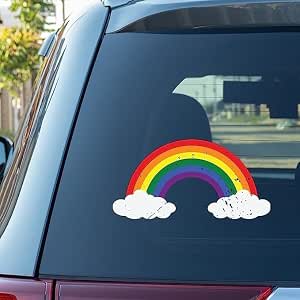 Amazon.com - Persionalized Rainbow Pride Gay Car Window Stickers ...