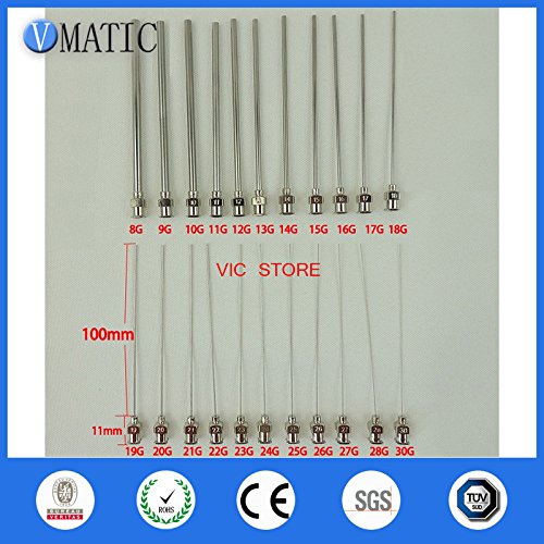 High Precision All Metal Tips Tube Length 10Cm Blunt Stainless Steel ...