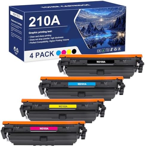 Amazon.com: 210A Toner Cartridges 4 Pack: 210X Compatible for HP 210A ...