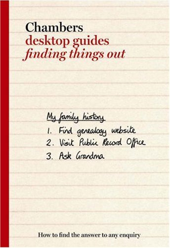 Amazon | Finding Things Out (Chambers Desktop Guides S.) | Arthur ...