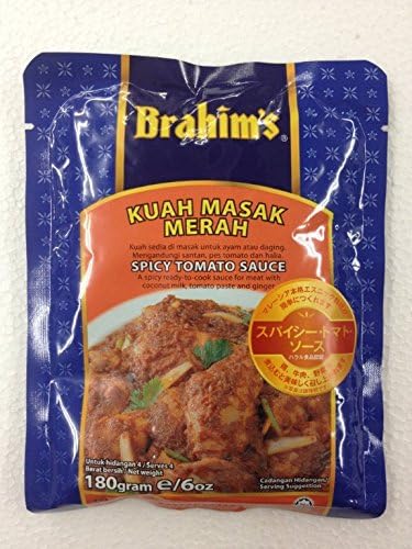 Amazon.co.jp: Brahim's Spiced Tomato Sauce (3-4 Servings), 3 Bags ...