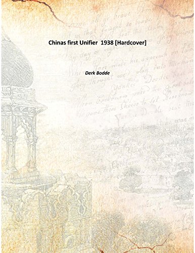 Chinas First Unifier [Hardcover]: Derk Bodde: 9789333351508: Amazon.com ...
