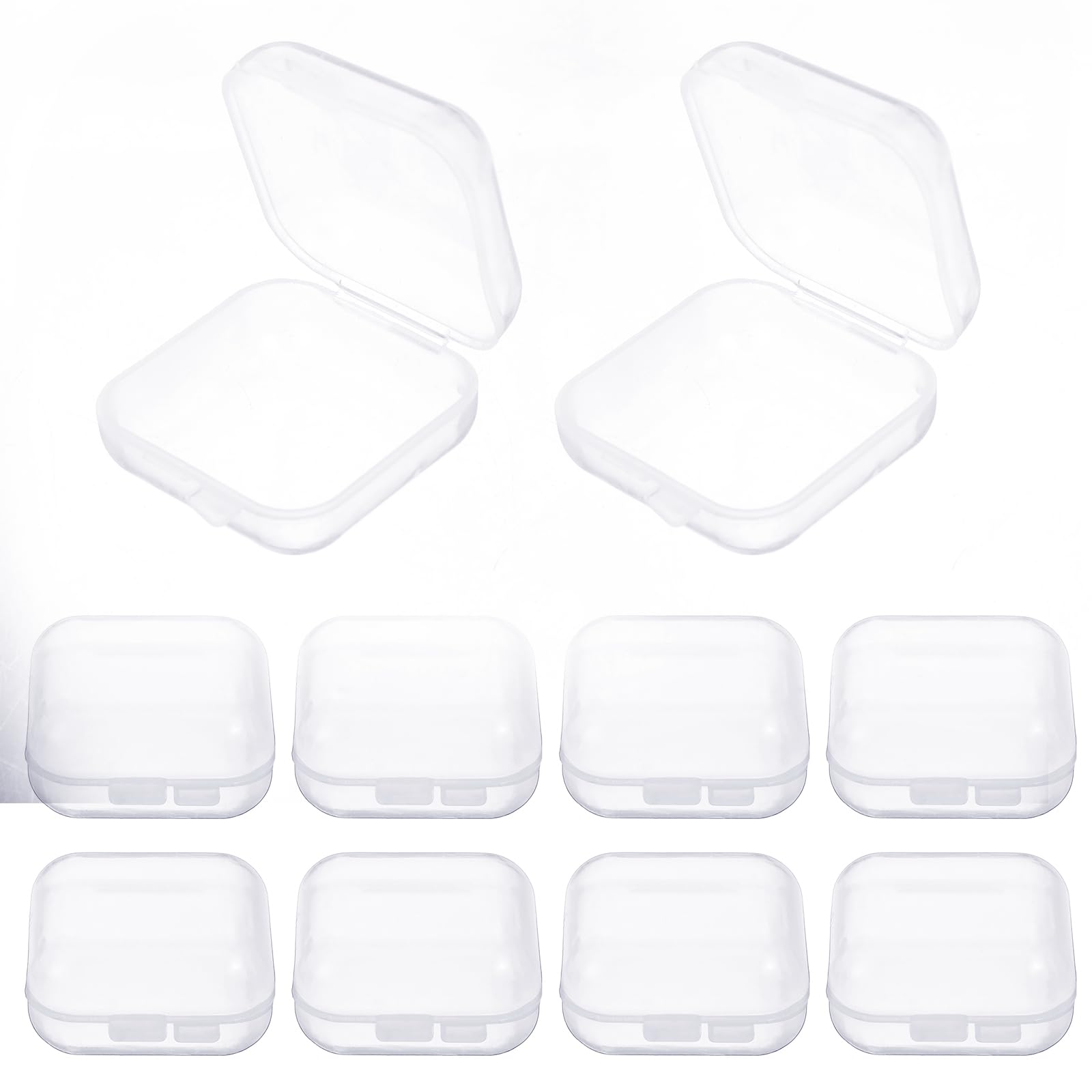 Amazon.com: 10 Pcs Mini Clear Plastic Box, 1.8 mm Thicken Transparent ...