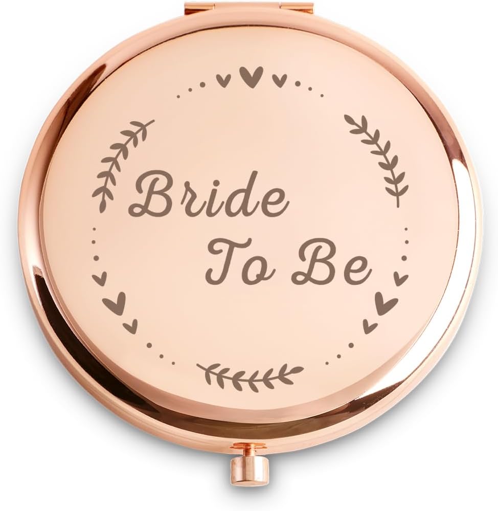 Amazon.com: Daricano Bride to Be Compact Mirror, Bride Compact Mirror ...