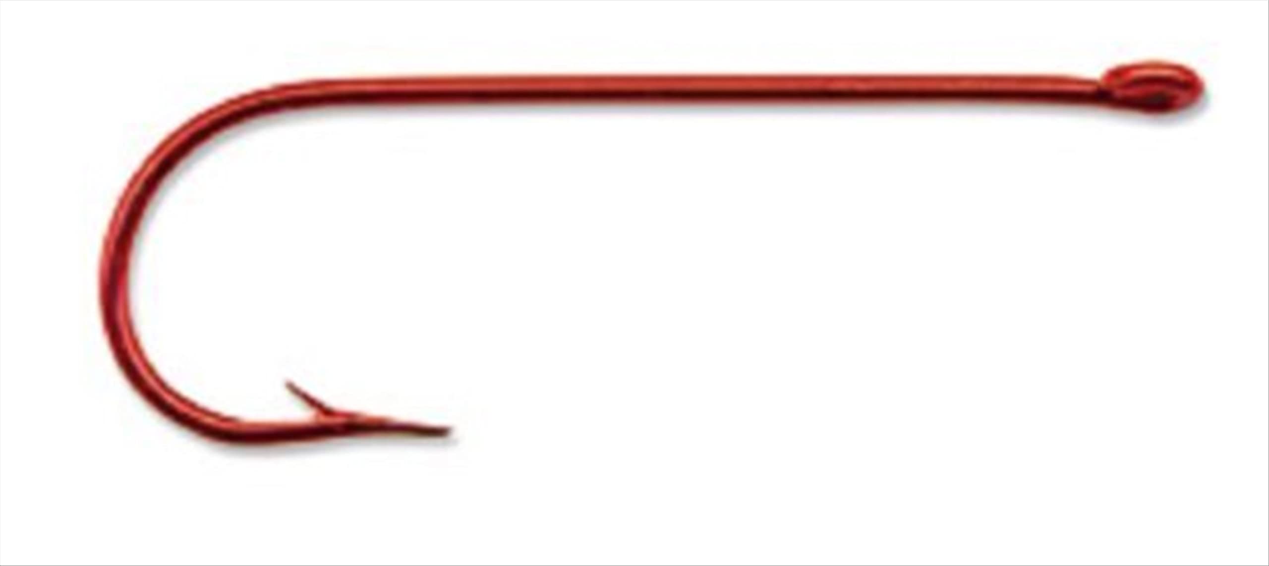 Amazon.com : Mustad Aberdeen Hook Ringed - Red 4 : Fishing Hooks ...
