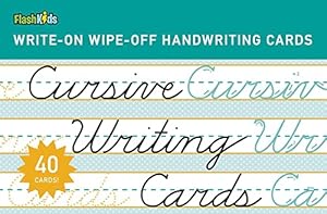 9781411478909: Cursive Writing Cards (Write-On Wipe-Off Handwriting ...