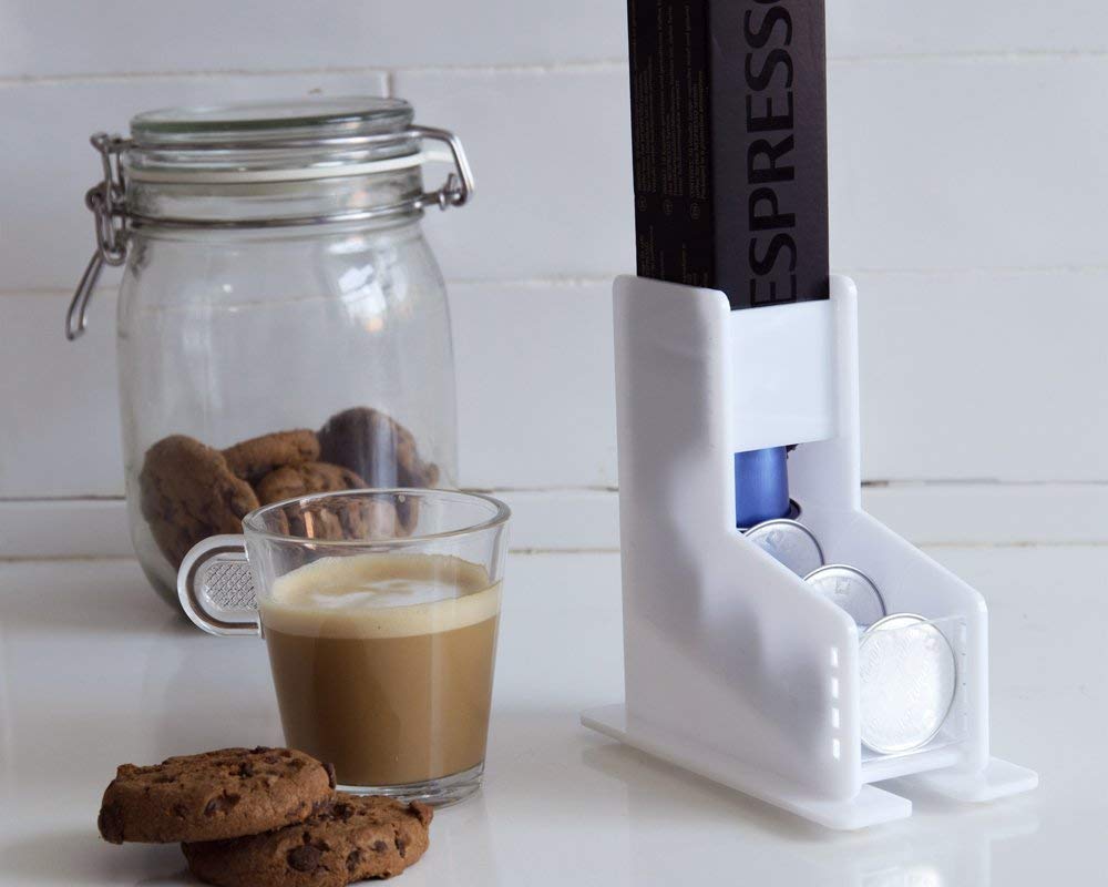 Amazon.com: Coffee Capsules Dispenser HANDMADE White Pod sleeve holder ...